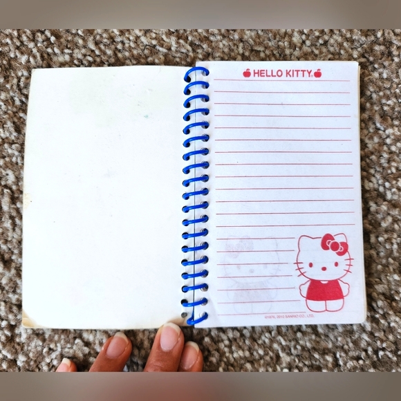 Sanrio | Office | Vtg Hello Kitty Mini Sprial Holographic Notebook ...